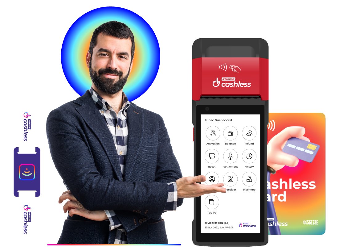 Cashless Payment System For Events : Dreamcast Cashless